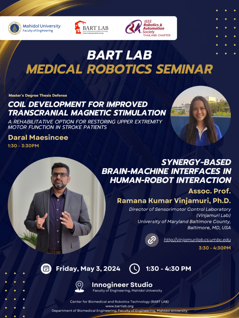 Join Us for a Cutting-Edge Medical Robotics Seminar at Mahidol ...